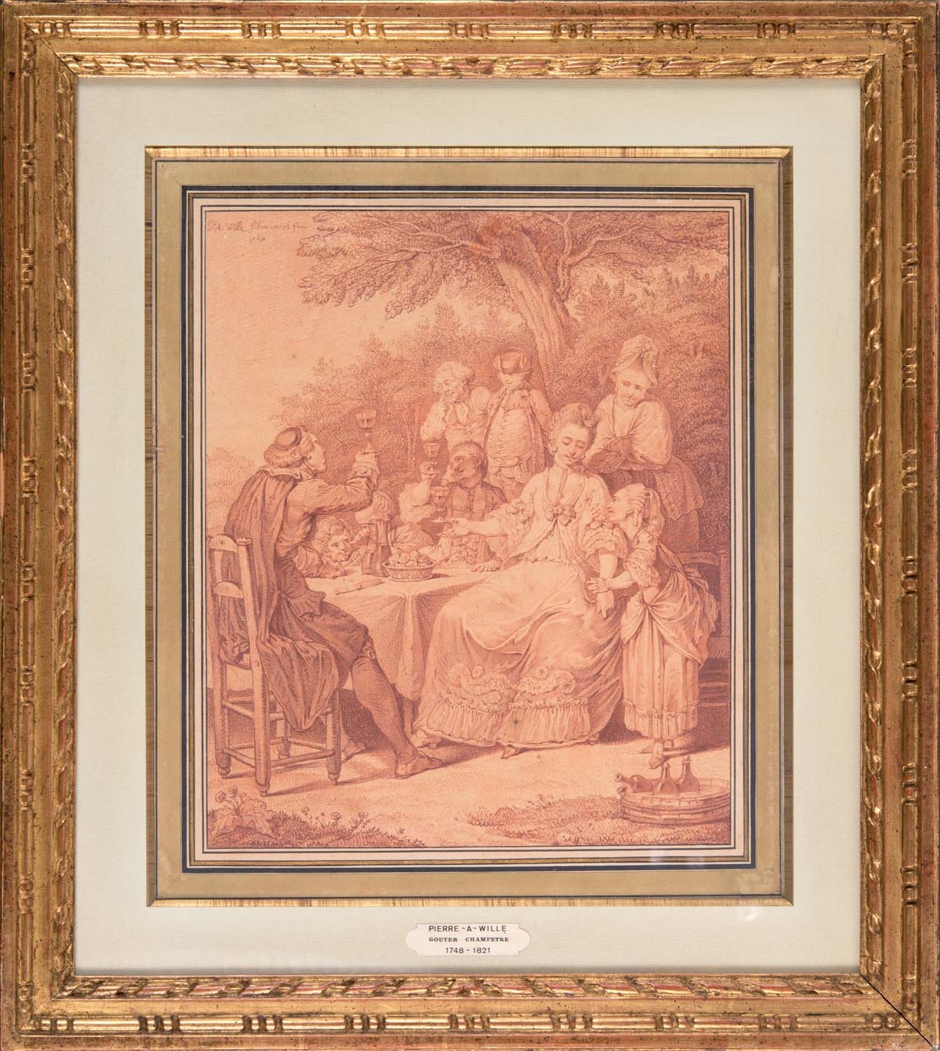Pierre-Alexandre Wille | L'Offrande du bouquet à la grand-mère (1767 ...