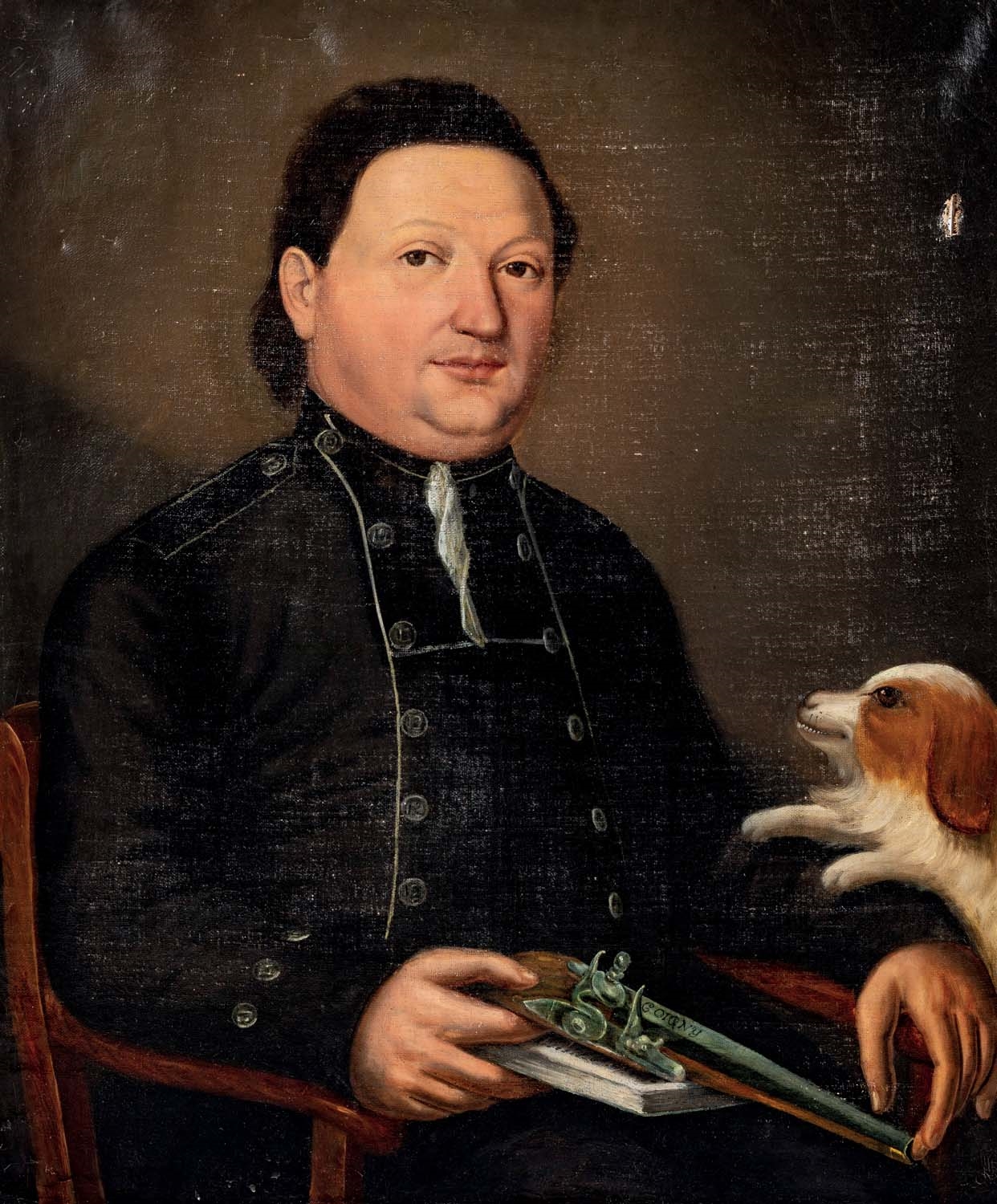 French School, 18th Century | Portrait of Soldier (1771) | MutualArt