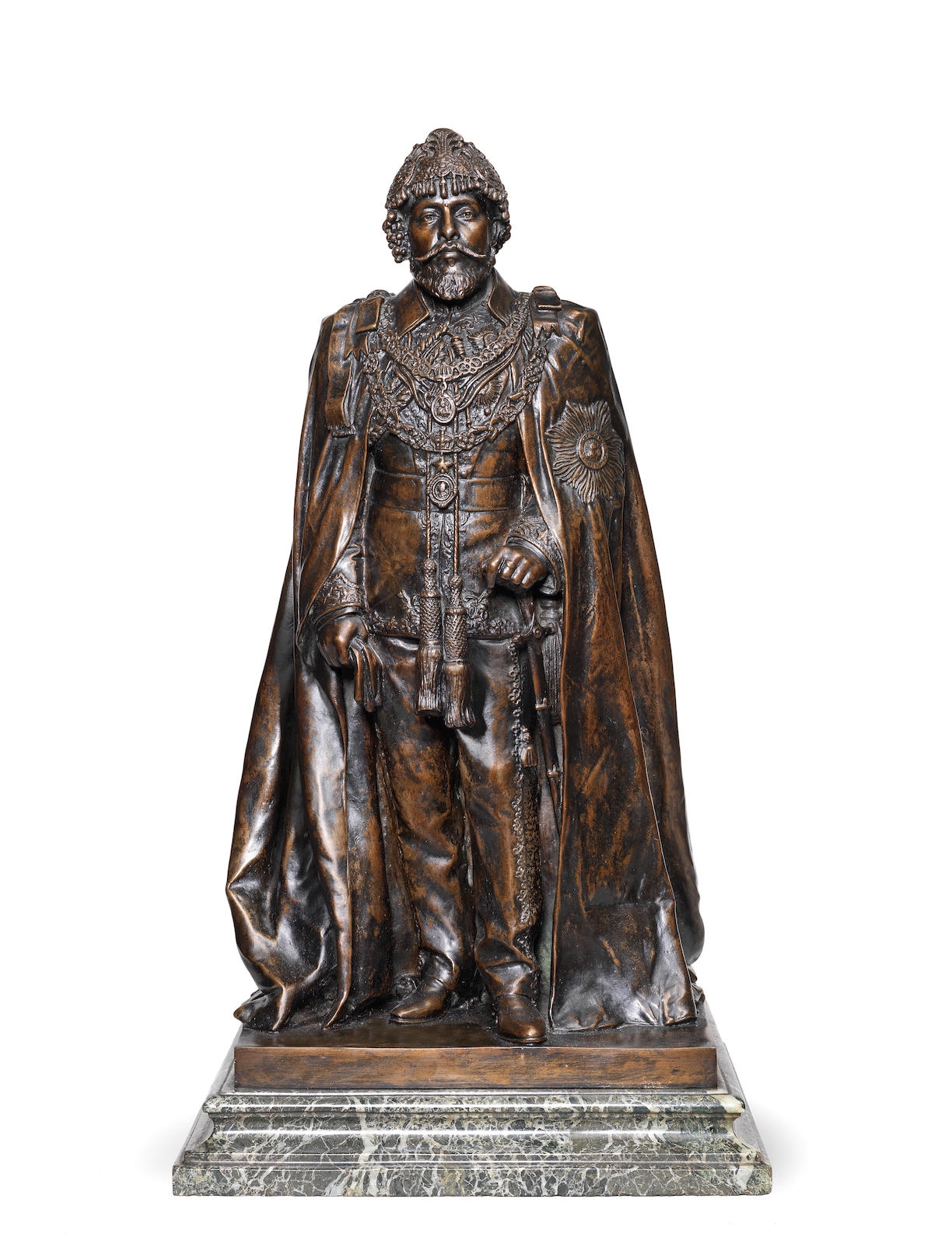 Domenico Tonelli | A patinated bronze figure of Maharajah Chandra ...