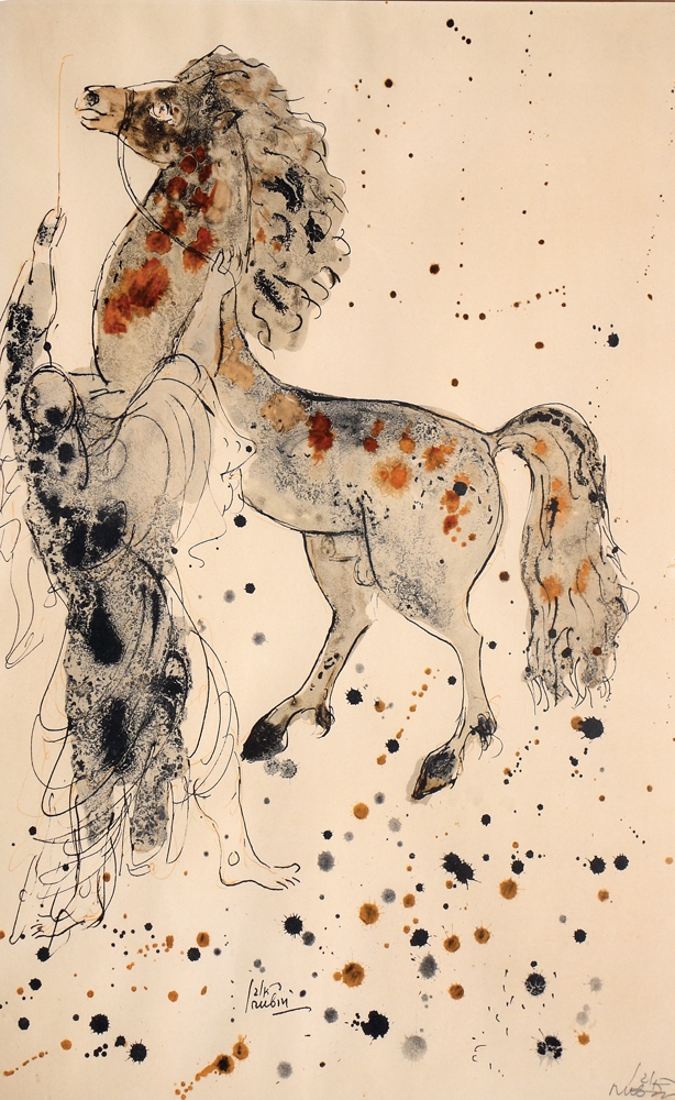 Reuven Rubin | Horse and his Rider | MutualArt
