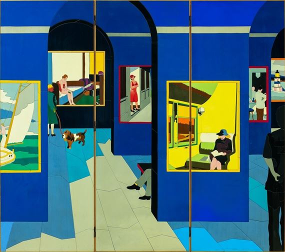 Ugo Nespolo | Al museo - pannello | MutualArt