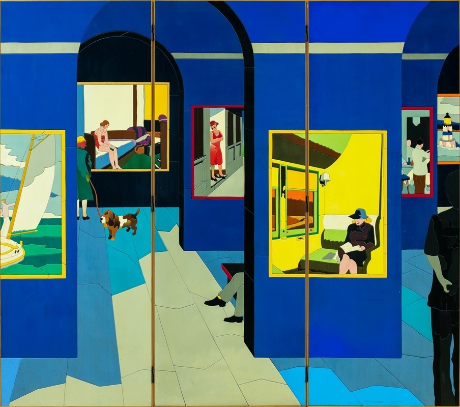 Ugo Nespolo | Al museo - pannello | MutualArt