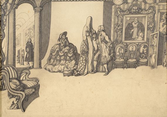 Alan Elsden Odle | PREPARATORY DRAWING FOR VOLTAIRE'S `CANDIDE` | MutualArt