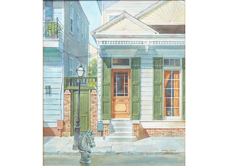 Harrel Gray | French Quarter Street Scene (1986) | MutualArt