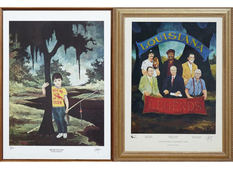George Rodrigue | 2 Works: Kiss Me I'm Cajun; Louisiana Legends | MutualArt