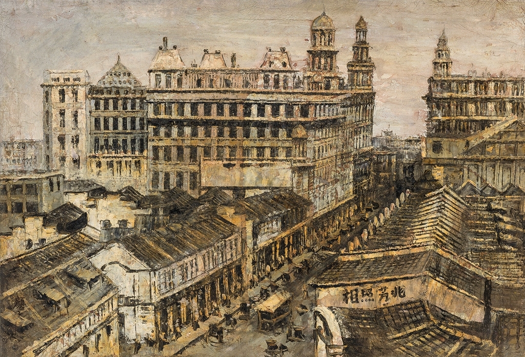 Yan Wenliang | Street in Shanghai | MutualArt