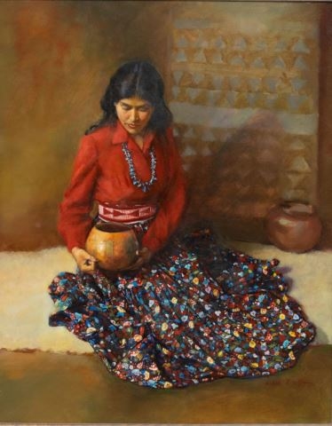 Wilson J. Ong | Kneeling in Flowers | MutualArt