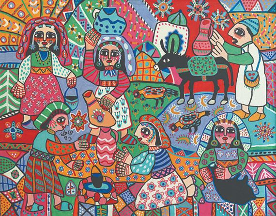 Fatna Gbouri | Au Puit (1993) | MutualArt