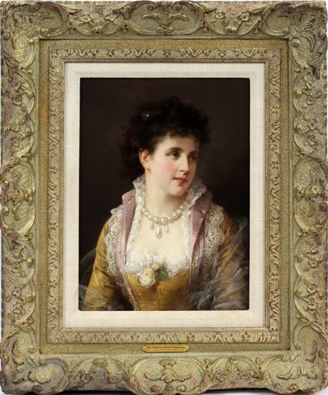 Otto Erdmann | PORTRAIT OF AN ELEGANT LADY | MutualArt