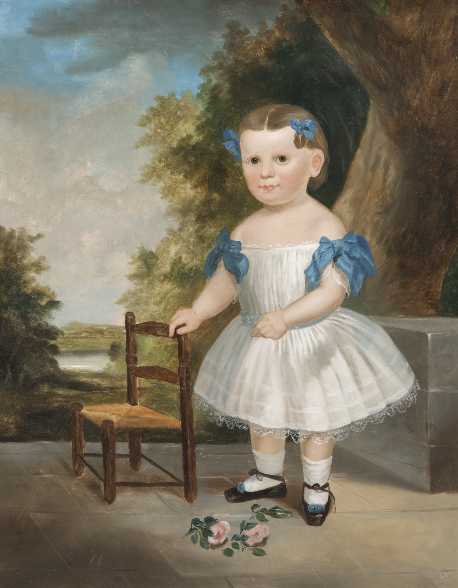 American School, 19th Century | PORTRAIT OF CHILDREN WITH THEIR DOG ...