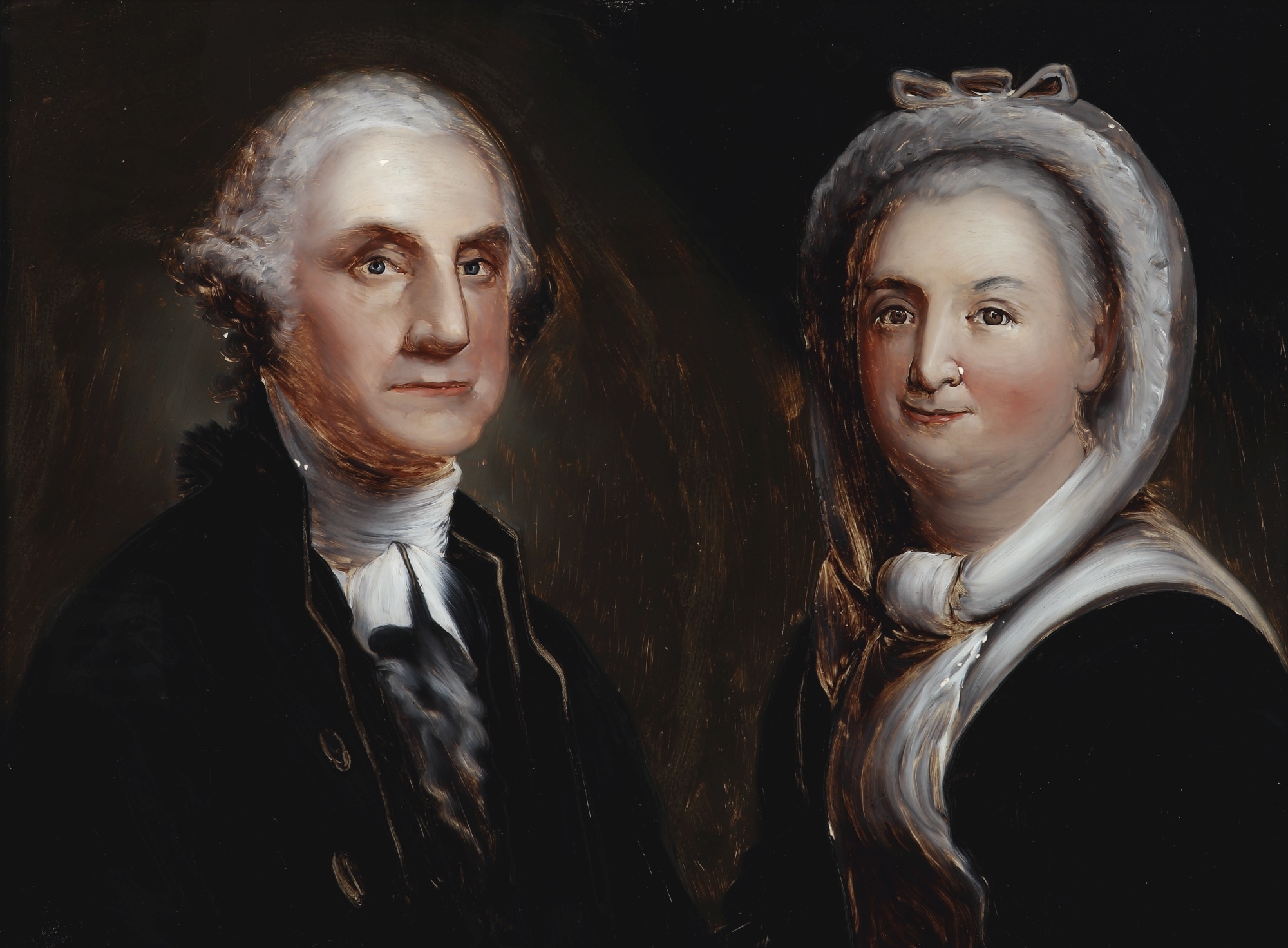 Young George And Martha Washington