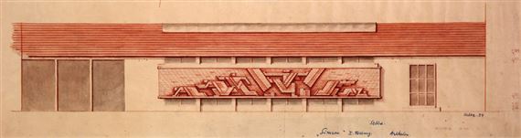 Shalom Sebba | Study for a Mural in Ashkelon (1954) | MutualArt