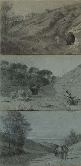 Alexandre Bida | 3 scènes de la vie de Jesus (1874) | MutualArt