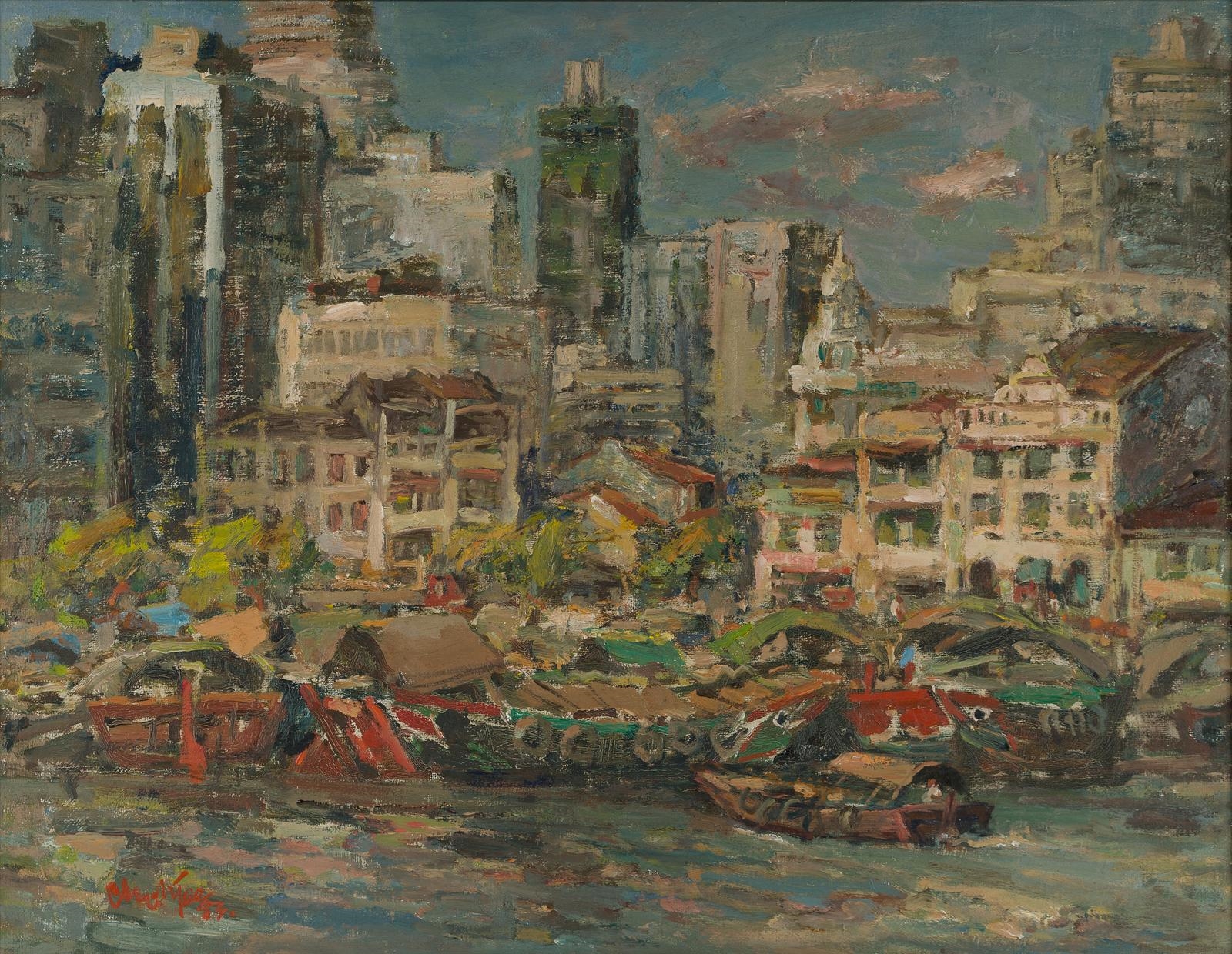Tan Choh Tee | Singapore River I (1983) | MutualArt