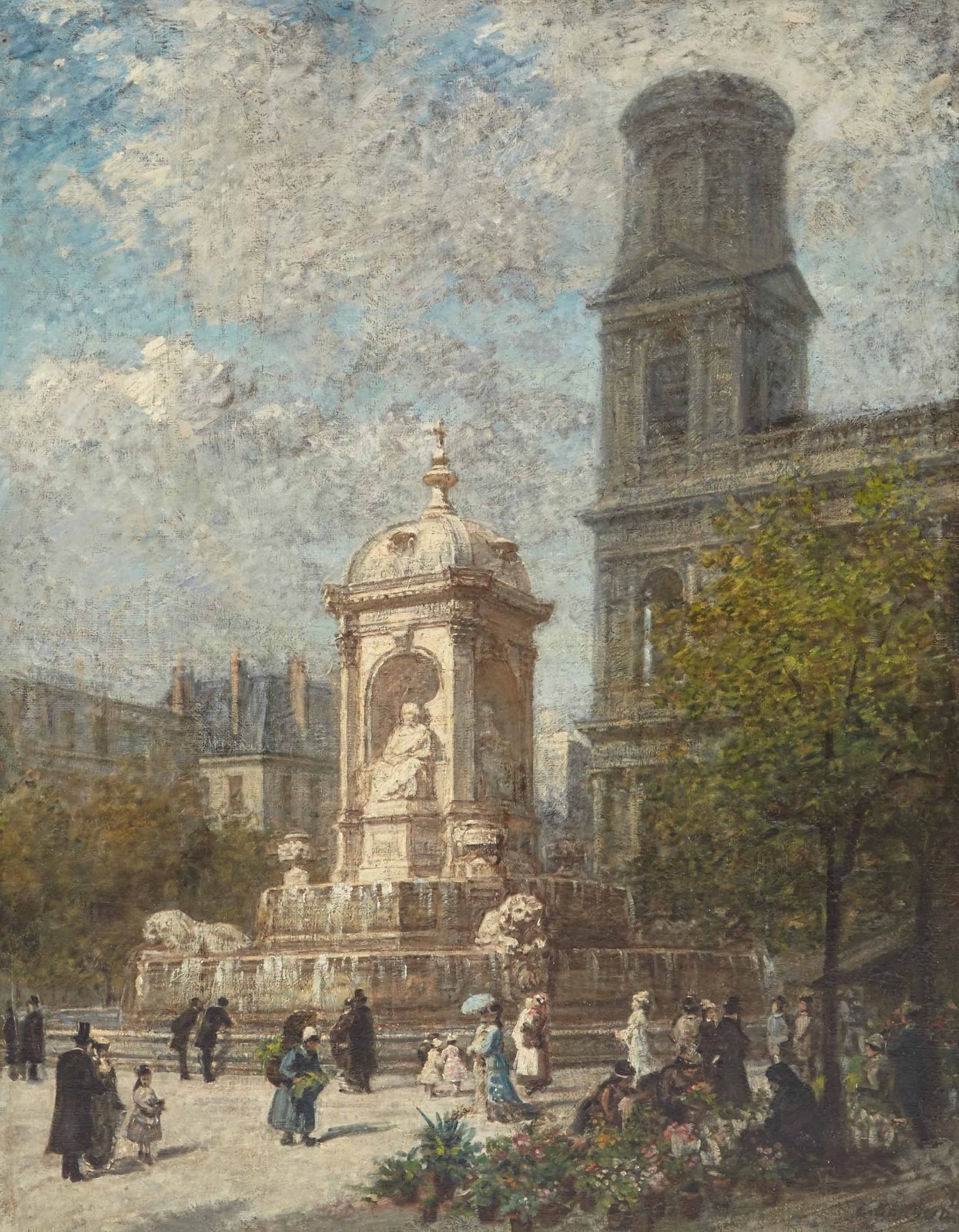 Louis Béroud | Au Musée du Louvre -- les Murillo (1912) | MutualArt