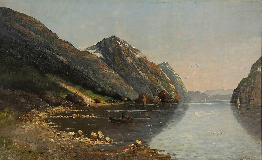 Eilert Adelsteen Normann | FISKESTUGA VID HAVET | MutualArt