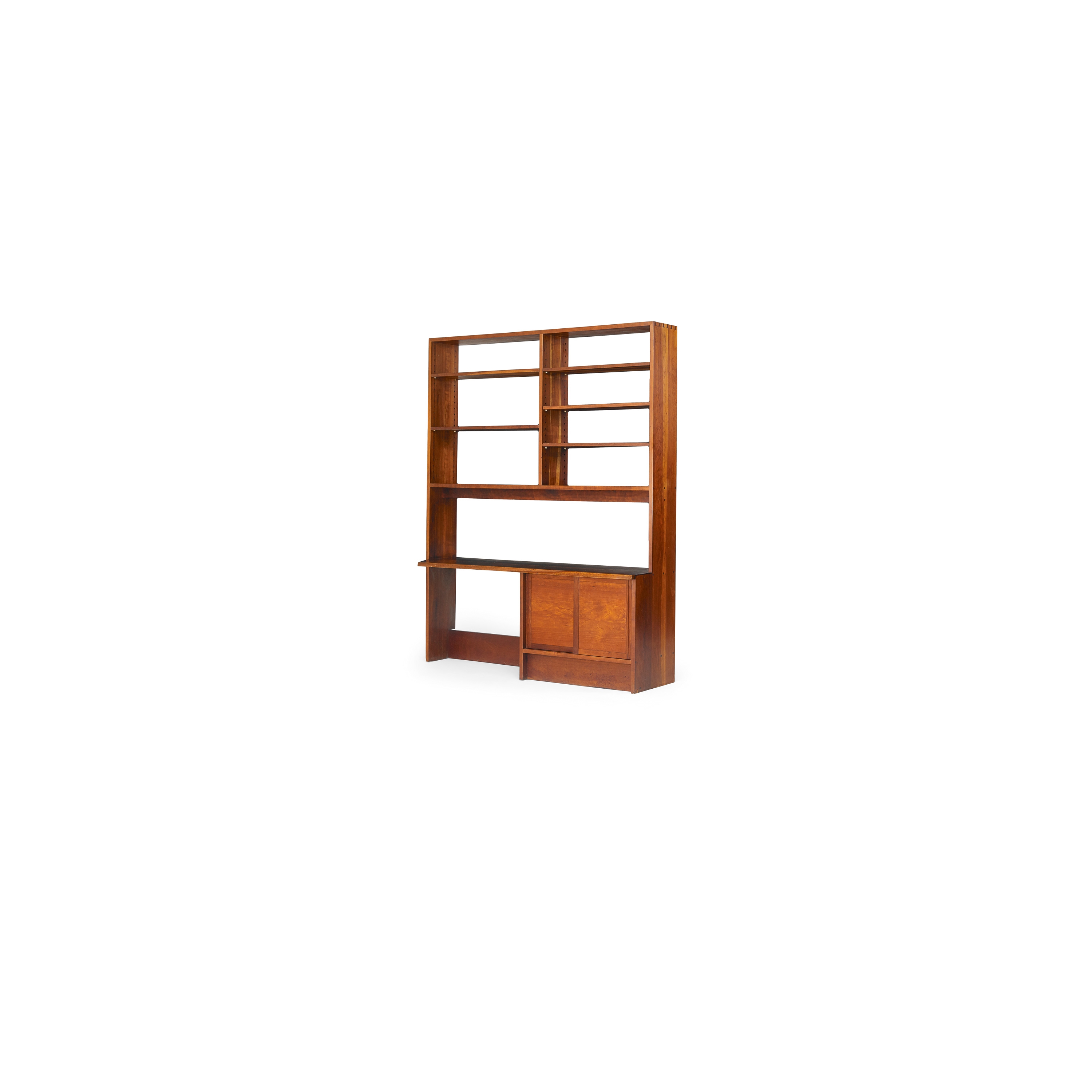George Nakashima | Rare bookcase/desk, New Hope (1961) | MutualArt