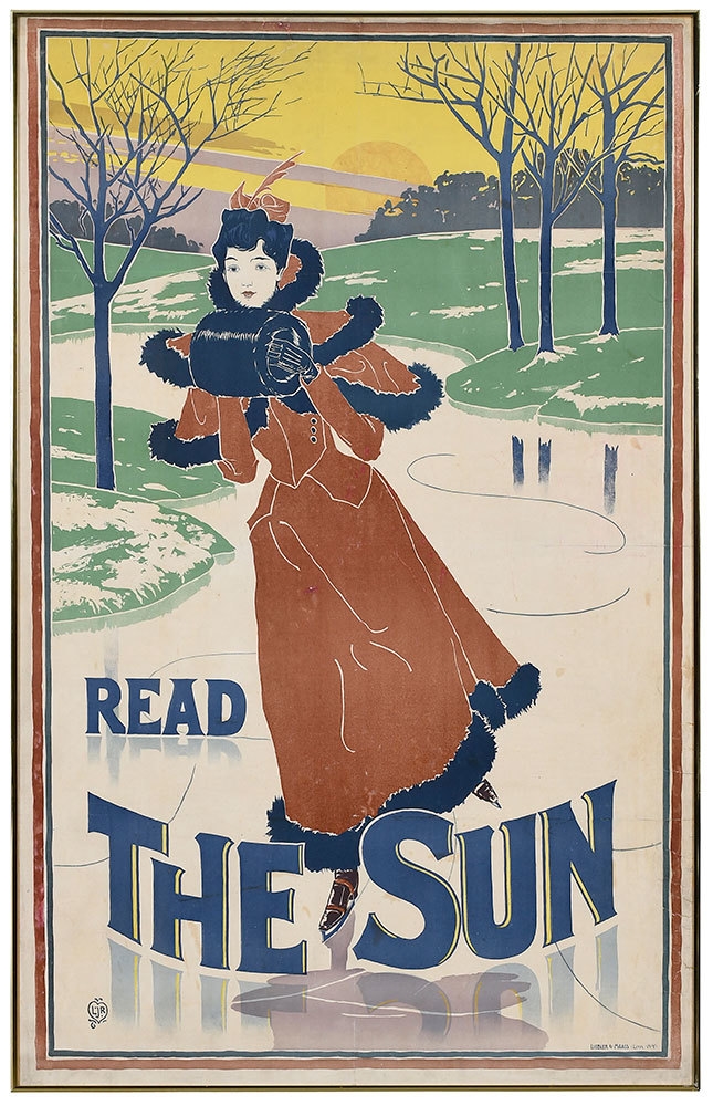 Louis Rhead | Art Nouveau Poster: Swans | MutualArt