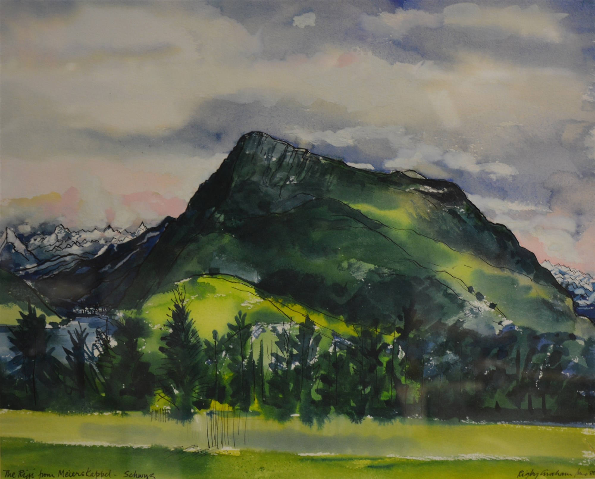Rigby Graham | The Rigi from Meierskappel - Schwyz (1980) | MutualArt