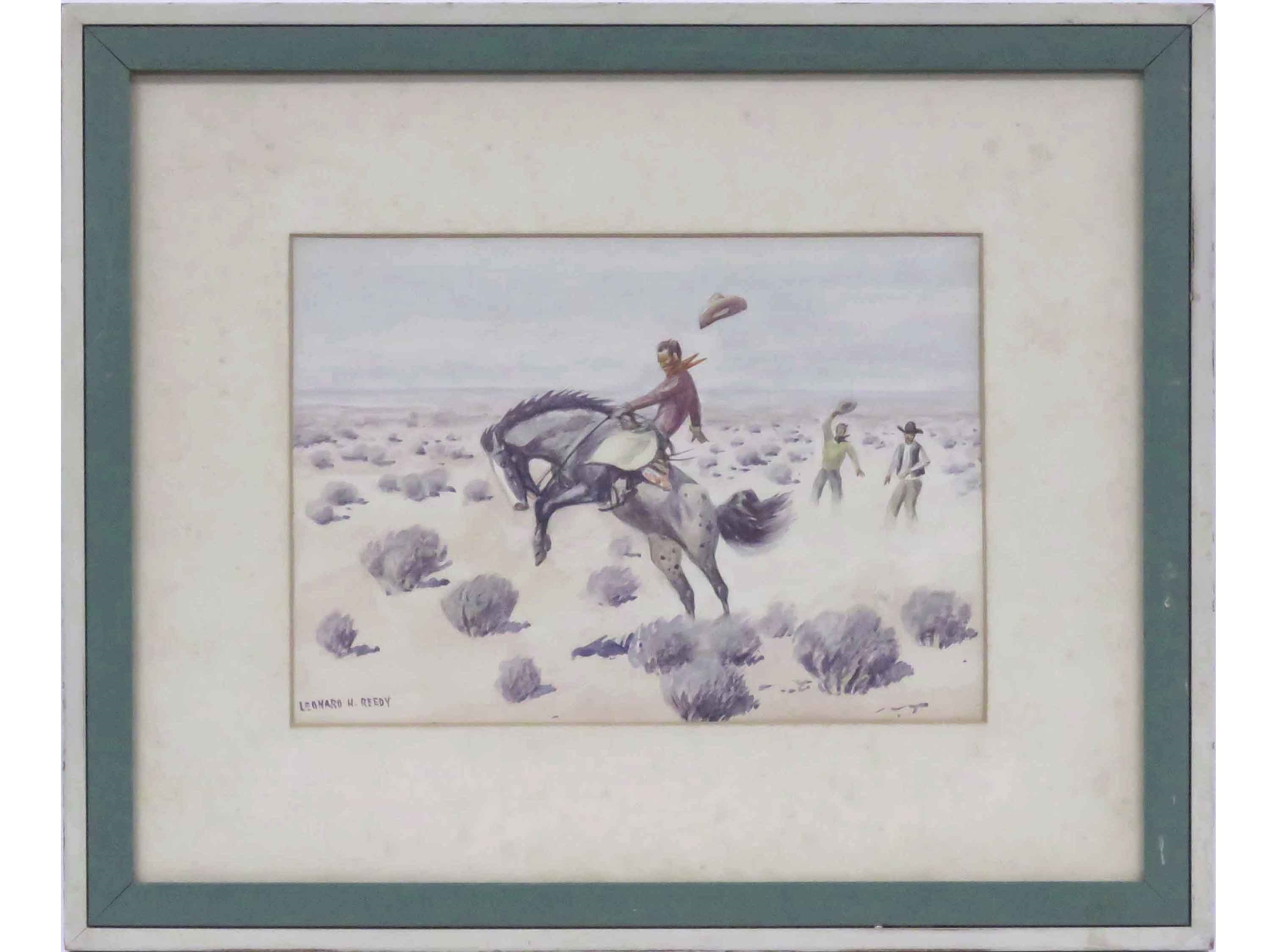 Leonard Howard Reedy | The Bronco Buster | MutualArt