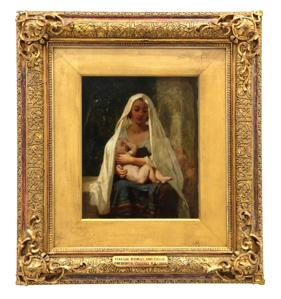 Frederick Goodall | Bedtime (1845) | MutualArt