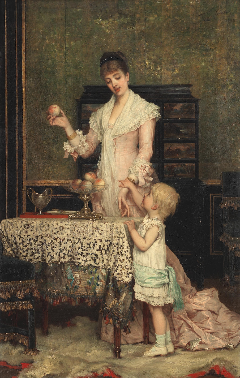 Franz Verhas | Les pêches (1880) | MutualArt