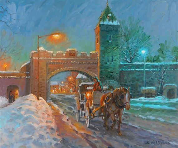 Littorio del Signore | Quebec Winter Painting (1994) | MutualArt