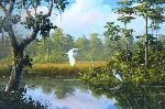 Ben W. Essenburg | Florida River Scene with Egrets (1979) | MutualArt