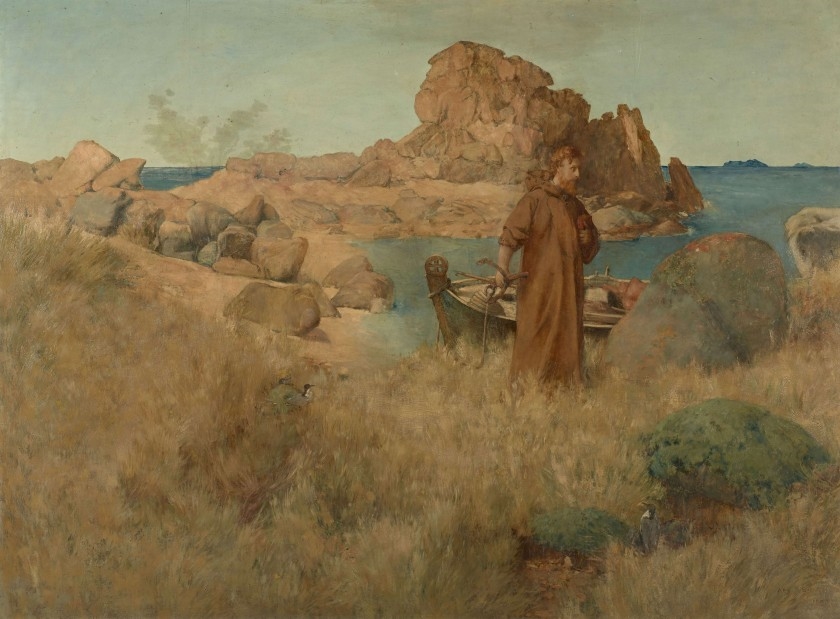 Ary Renan | Saint Brandan accostant sur la côte irlandaise | MutualArt