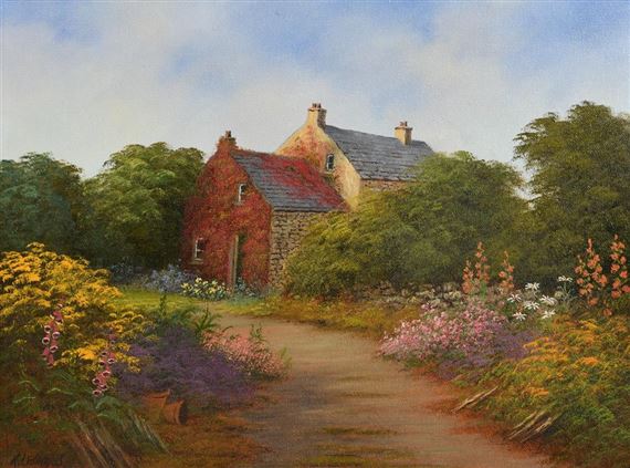 Kay Leonard | Rustic Garden Scene (2001) | MutualArt
