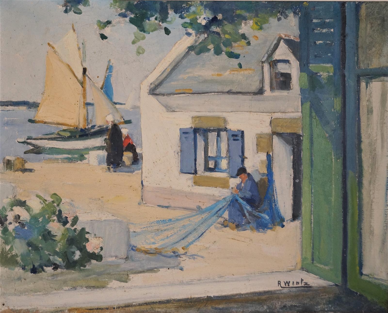Raymond Wintz | Le ravaudage des filets | MutualArt