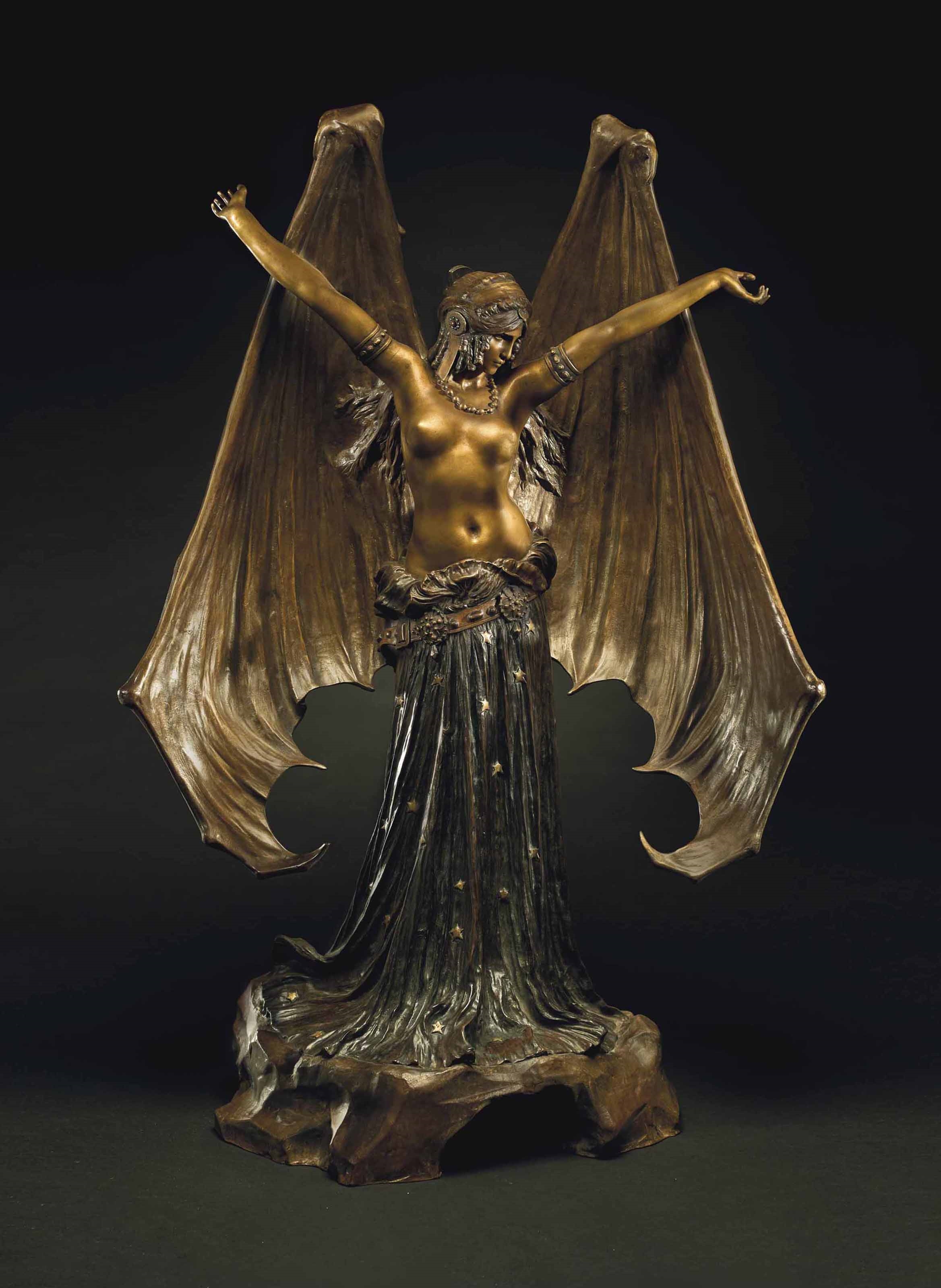 Agathon Léonard | LE VAMPIRE OU LA CHAUVE-SOURIS | MutualArt