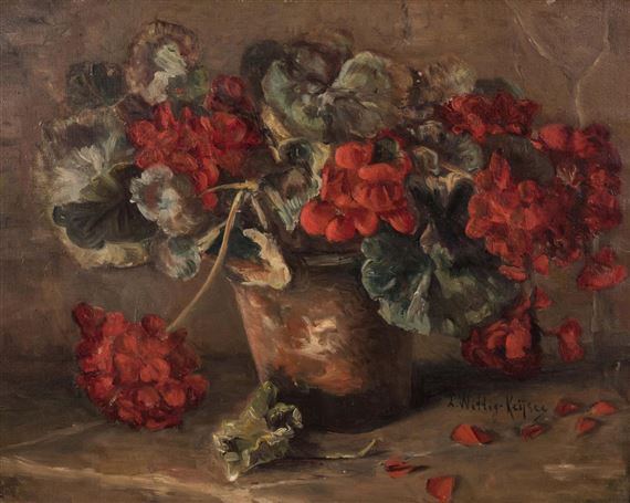 Lucie Keijser | STILL LIFE WITH GERANIUMS | MutualArt