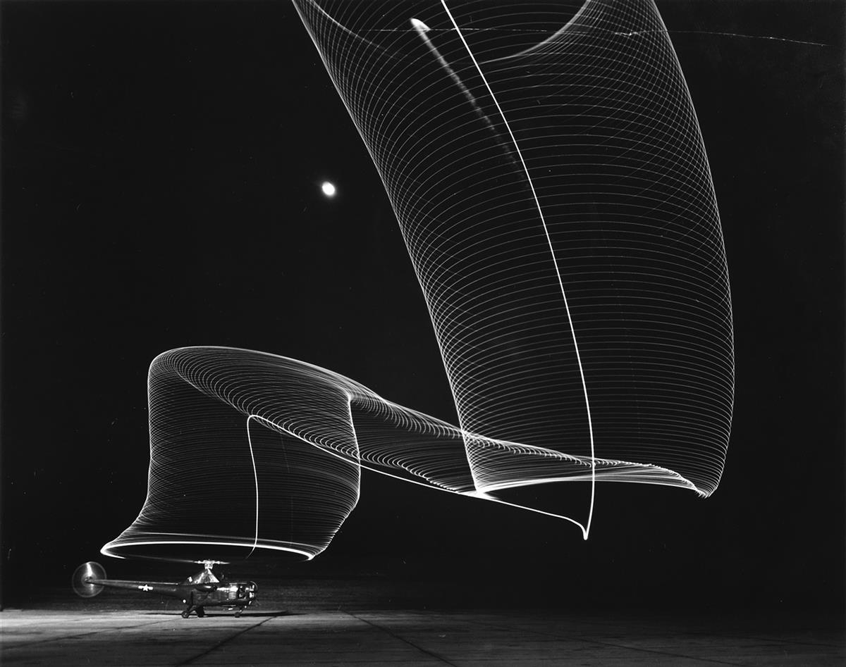 Andreas Feininger | A group of 3 of his iconic helicopter take-off ...