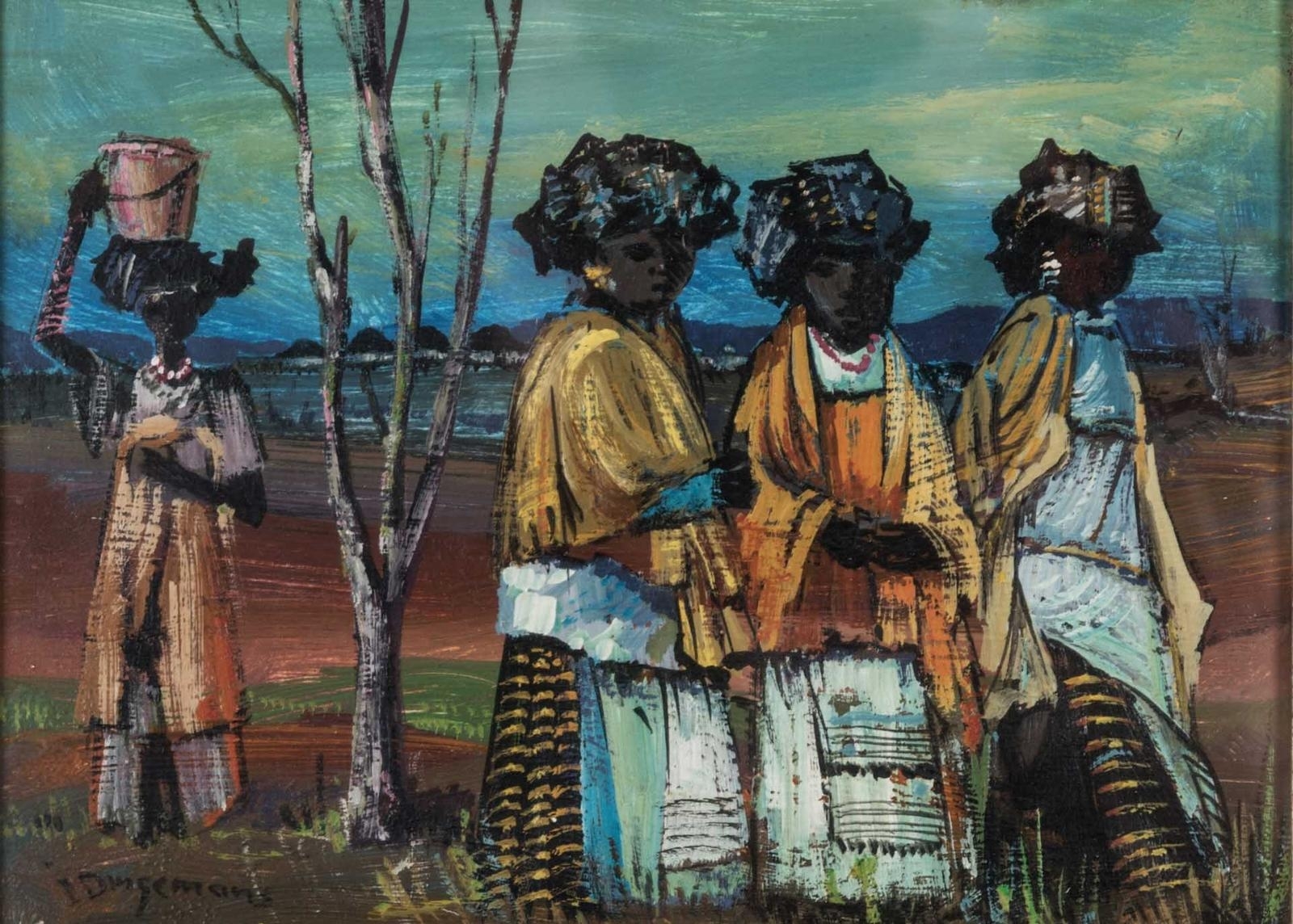 Johannes Wilhelmus Dingemans | FOUR AFRICAN WOMEN | MutualArt