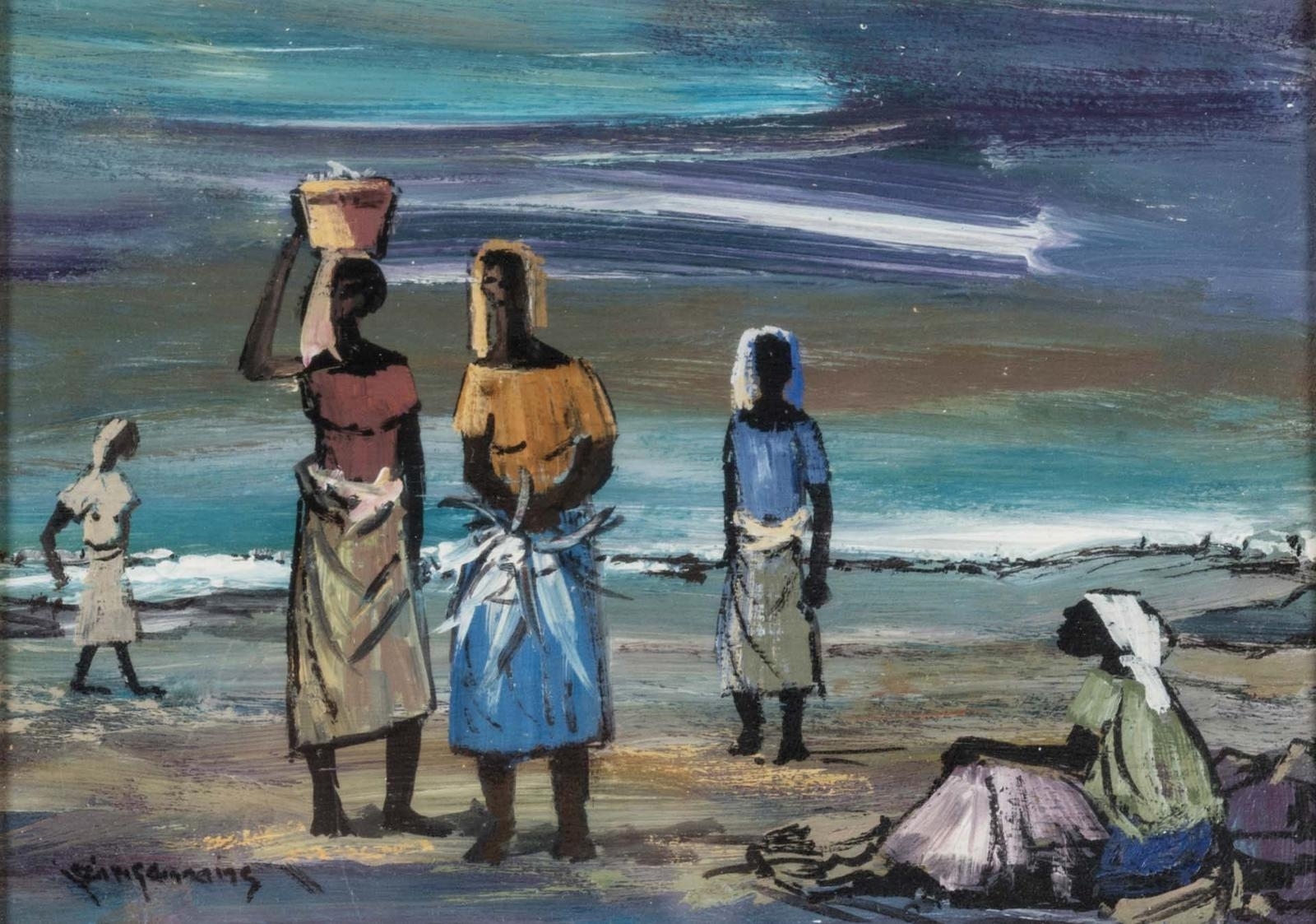 Johannes Wilhelmus Dingemans | FOUR AFRICAN WOMEN | MutualArt