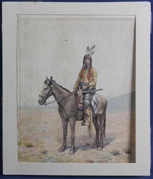 Frederic Remington | Comanche Brave (1890) | MutualArt