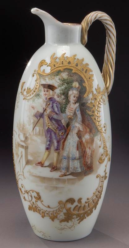Mount Washington Glass | Mt. Washington Colonial Ware portrait ewer ...