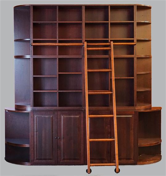 Lizell | BOOKCASE WALL UNIT WITH LADDER | MutualArt
