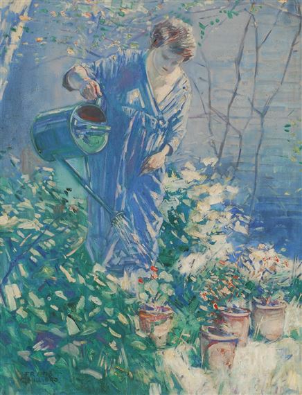 Franz Gailliard | Femme à l´arrosoir | MutualArt