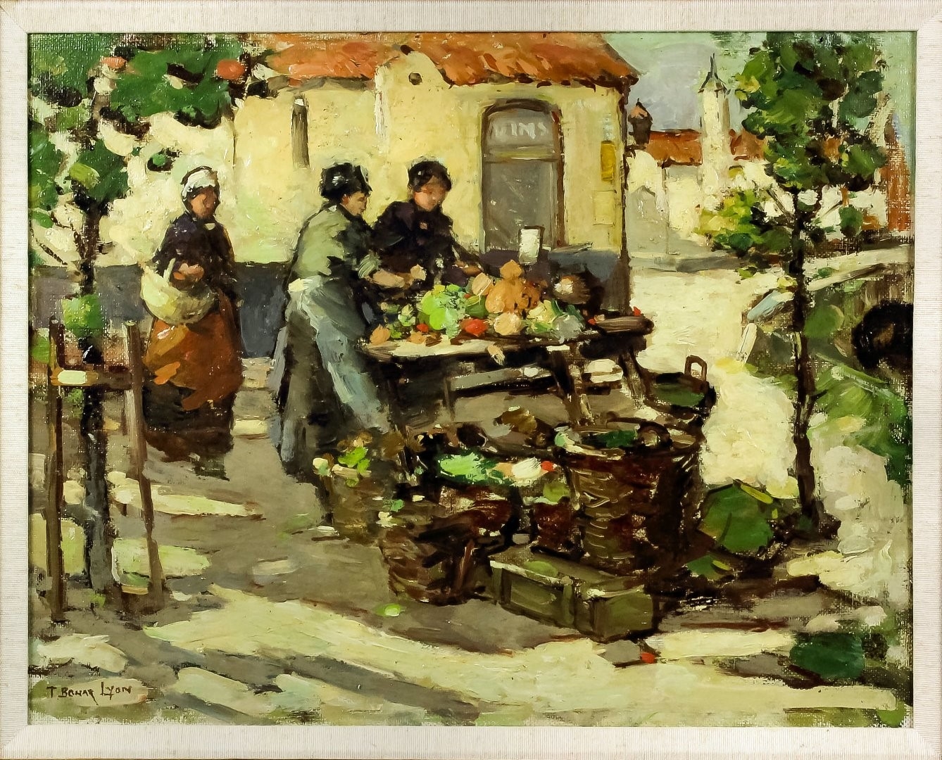 Thomas Bonar Lyon | French outdoor market | MutualArt