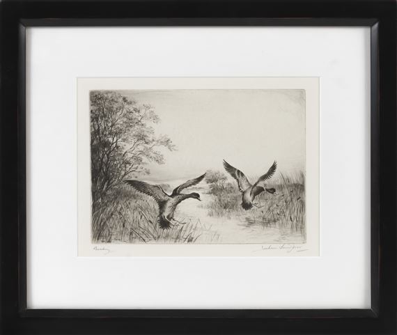 Henry Jackson Simpson | Banking, depicting a pair of mallards over a ...