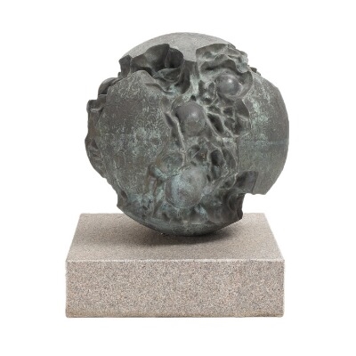 Jens-Flemming Sorensen | Sphere with women and smaller spheres breaking ...