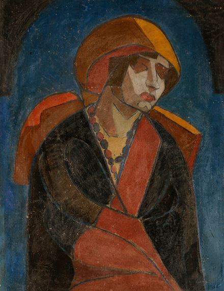 Arthur Kolnik | Femme Assise au Collier | MutualArt