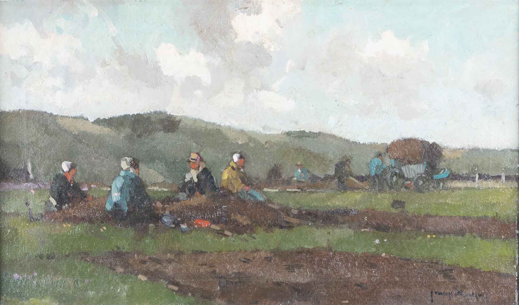 Joop Kropff | Nettenboetsters in de duinen | MutualArt