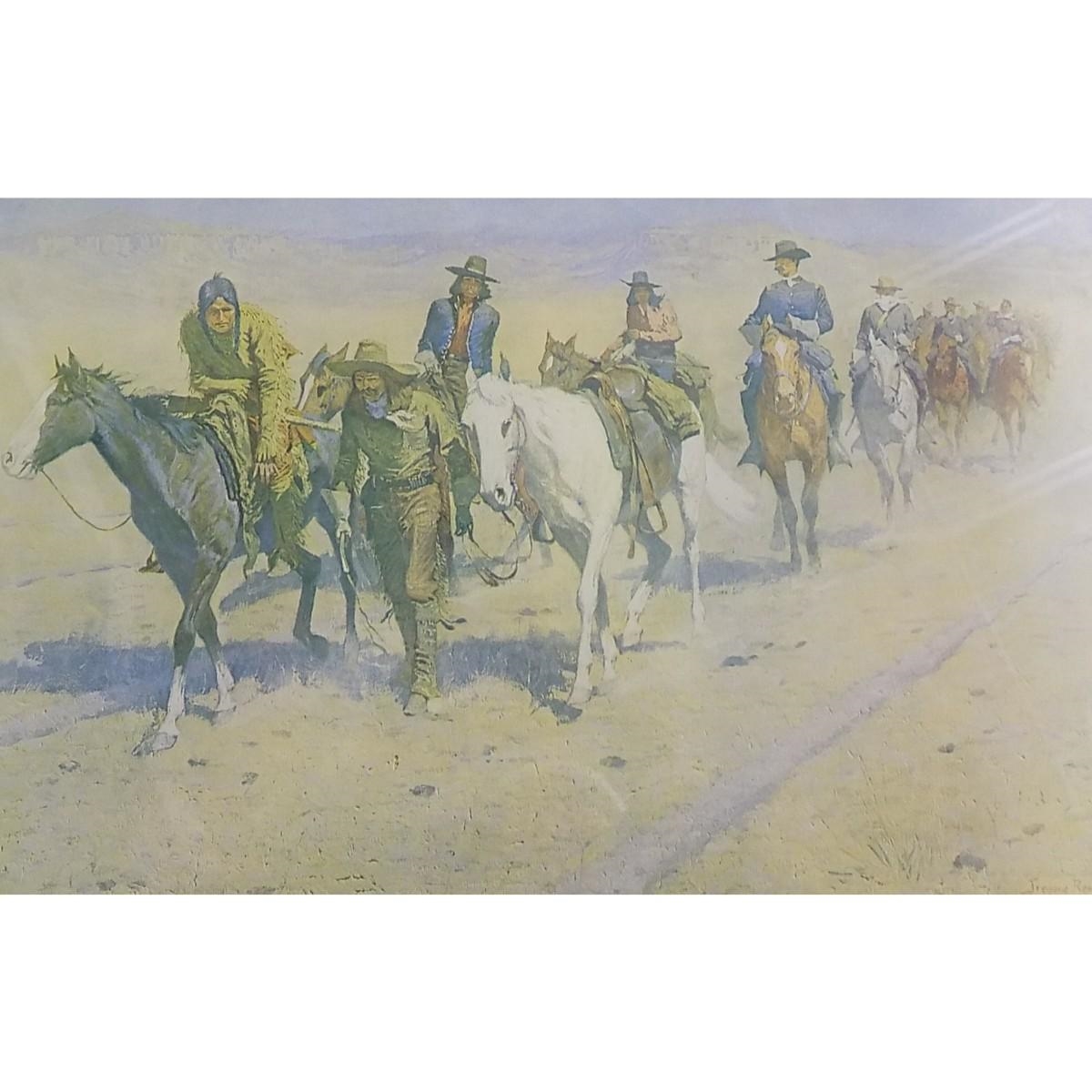 Frederic Remington | PONY TRACKS ON THE BUFFALO TRAIL | MutualArt