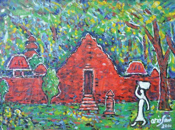 Arie Smit | A Temple in Bali (2001) | MutualArt