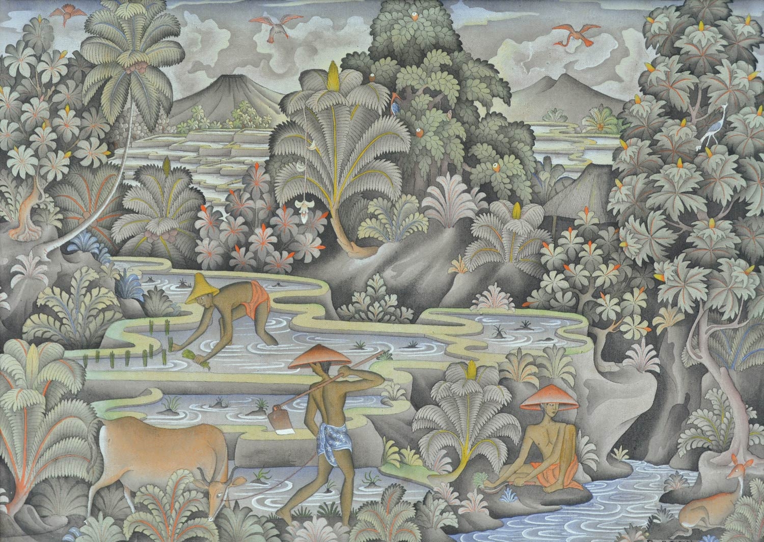 Dewa Putu Bedil | Aktifitas di Sawah | MutualArt