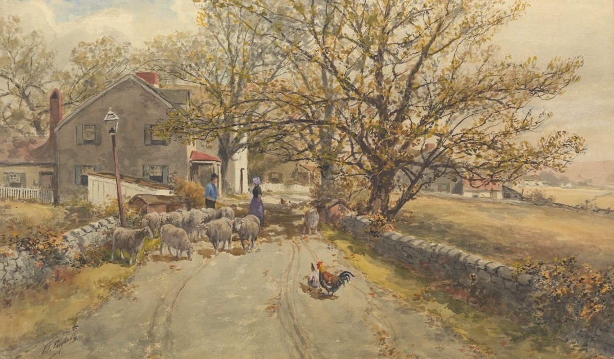 Frank F. English | Farm scene | MutualArt