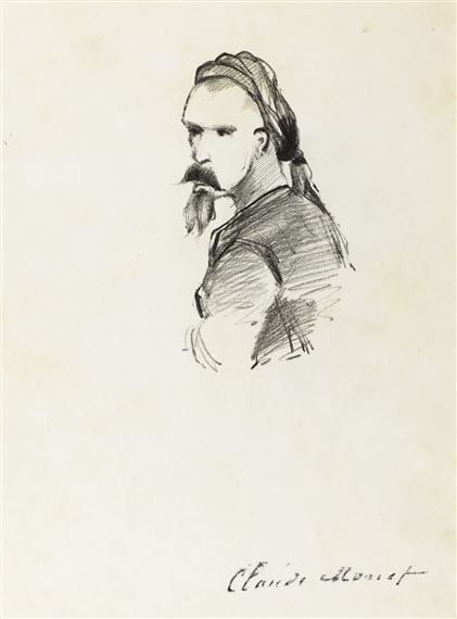 Claude Monet | Jeune homme à la chevelure romantique (1857 - 1858 ...